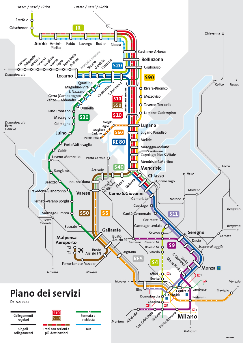 Trenord, una nuova linea ferroviaria tra Milano Centrale, Chiasso e ...
